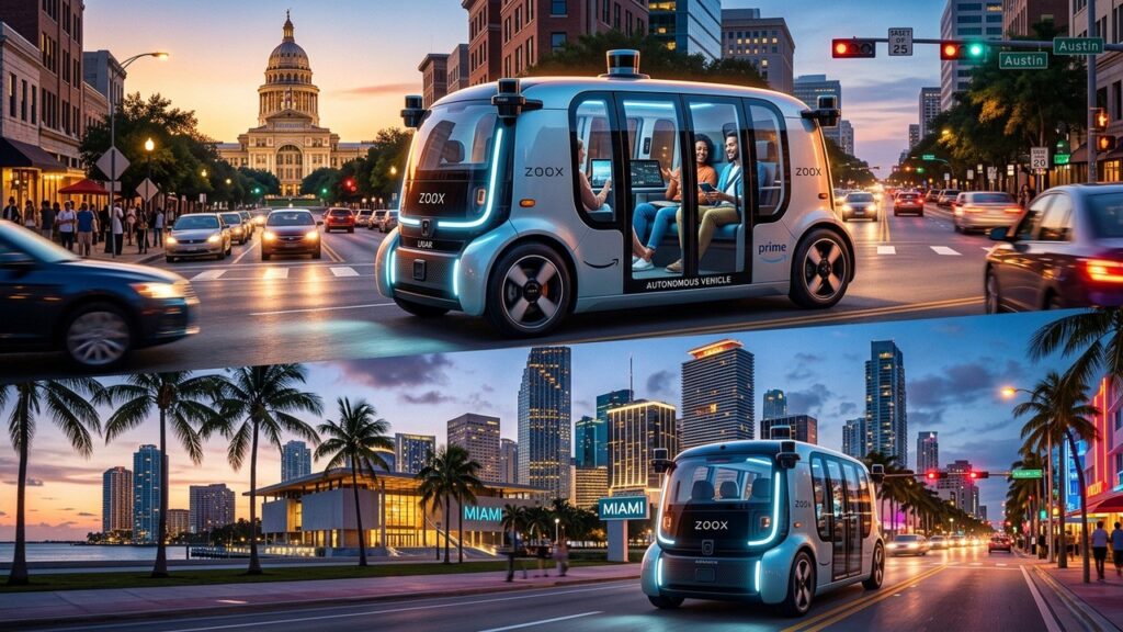 Zoox Lance Ses Robotaxis à Austin et Miami en 2026 | Vision Startups ...